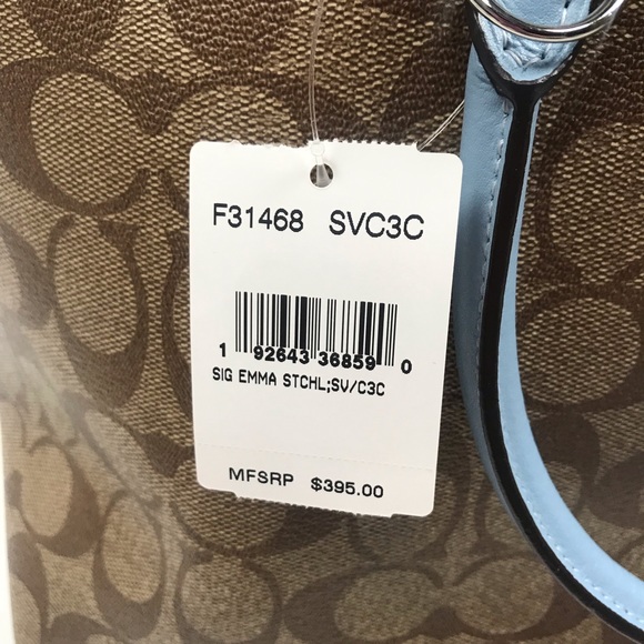 Coach | Bags | Coach Signature Emma Satchel F3468 | Poshmark